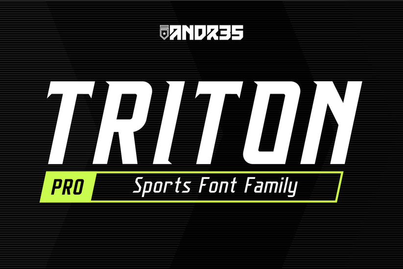 Triton: Leading Sports Font Family – ANDR35